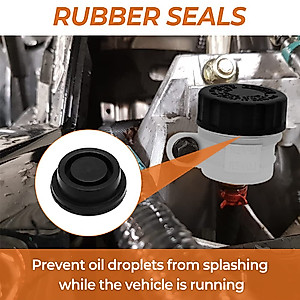 AUTOVIC Transparent Motorcycle Rear Brake Master Cylinder Tank Oil Cup Fluid Bottle Reservoir For Polaris Sportsman Scrambler Outlaw Replace 1930854