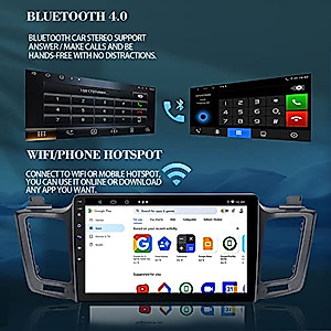 Evonavi 2GB+32GB Car Stereo for Toyota RAV4 2013 2014 2015 2016 2017 2018, IPS Touch Screen Car Radio with GPS WiFi/Bluetooth/FM/AM/DSP/AHD/32EQ/Mirror Link,Compaitble with Carplay/Android Auto