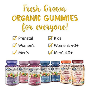 Garden of Life mykind Organics Men's Gummy Vitamins Multi Berry, 120 Count
