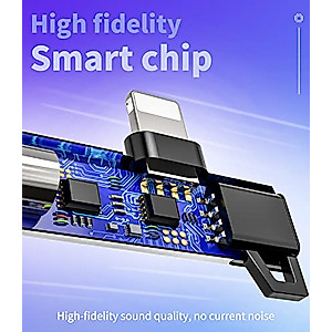 Headphone Adapter Lightning to 3.5mm Aux Audio Jack and Charging Extender Dongle Earphone Headset Splitter Compatible with Iphone 11 12 13 Mini Pro Max Xs Xr X 7 8 Plus Ipad Air Para Converter Earbud