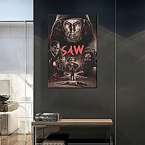 Saw Horror Movie Posters Bar Wall Decor Canvas Art Poster Decor Painting Posters Family Bedroom Office Decorative Posters Gift Wall