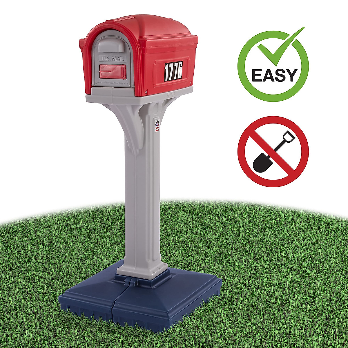 Simplay3 Dig-Free Easy Up All American Mailbox