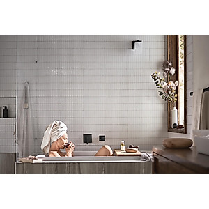 Moen 90 Degree Matte Black Single Robe Hook, YB8803BL