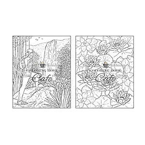 100 Wildlife Scenes: An Adult Coloring Book Featuring 100 Most Beautiful Wildlife Scenes with Animals, Birds and Flowers from Oceans, Jungles, Forests and Savannas