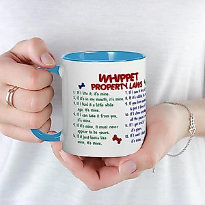 CafePress Whippet Property Laws 2 Mug Ceramic Coffee Mug, Tea Cup 11 oz