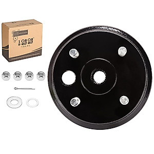 10L0L Golf Cart Brake Drum Hub Assembly for EZGO TXT PDS 1982-up Electric & 1982-1993 2-Cycle Gas, OEM# 19186G1P 19186-G1P