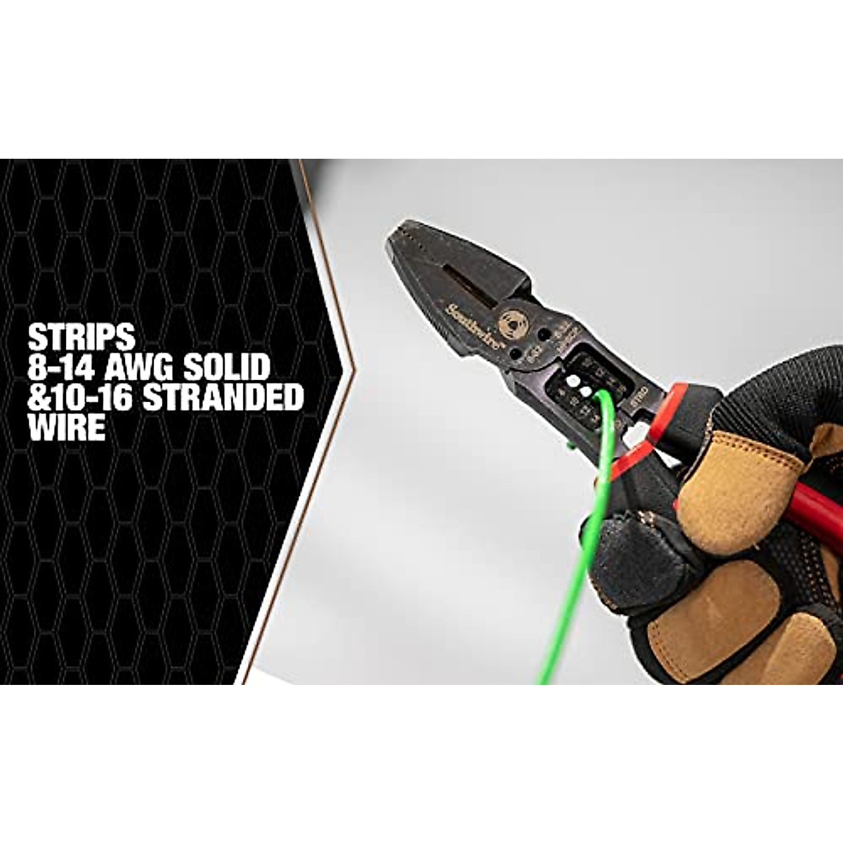 Southwire MPSCP 6-in-1 Multi-Tool Side Cutting Plier, Multifunctional, Ideal For Stripping 8-14 AWG Solid Wire And 10-16 Stranded Wire