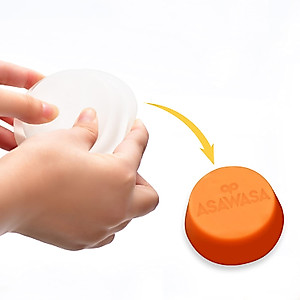 ASAWASA 2 Pcs Wax Warmer Silicone Liner, No Mess, No Scrape Way to Remove Scented Wax, Long Lasting ，Reusable,1.97 inch in bottom diameter Plug in Wax Warmer (Small and medium-size 2pcs) ﻿