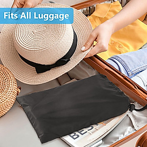 ONECOLE Airplane Footrest - Travel Foot Hommock with Memory Foam, Portable Adjustable Plane Leg Rest, No Clashing Footrest Provides Relaxation and Comfort for Long Flight (Black)