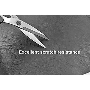 Soft Faux Leather Fabric Fake Leather Fabric by The Yard Black Upholstery Vinyl for Sofa Bags Chairs Car Seats DIY Crafts