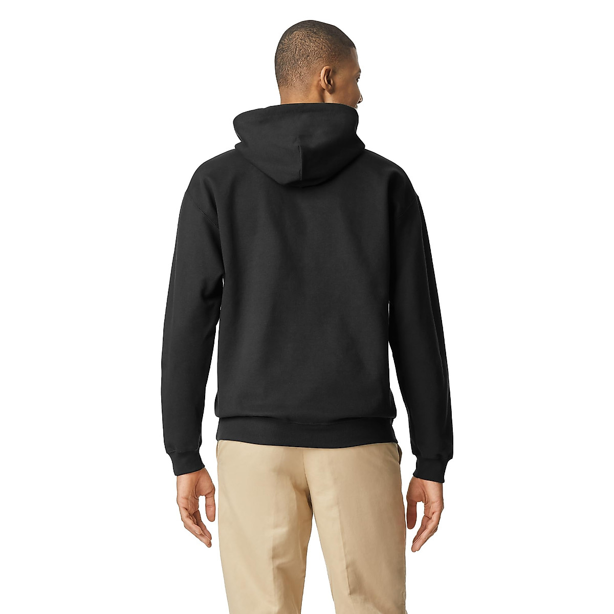 Gildan Adult SoftStyle Hoodie Sweatshirt, Style GSF500, Black, Large