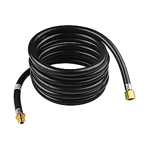 SHINESTAR 12FT Propane Hose Extension with 3/8" Female Flare x 3/8" Male Flare, for Large Tank and Gas Grill, Camping Stove, and More, Flexible and Durable