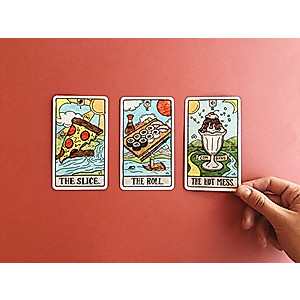 Food Fortunes Card Deck (Gifts for Foodies, Food Lover Gifts, Funny Tarot Cards, Funny Deck of Cards)