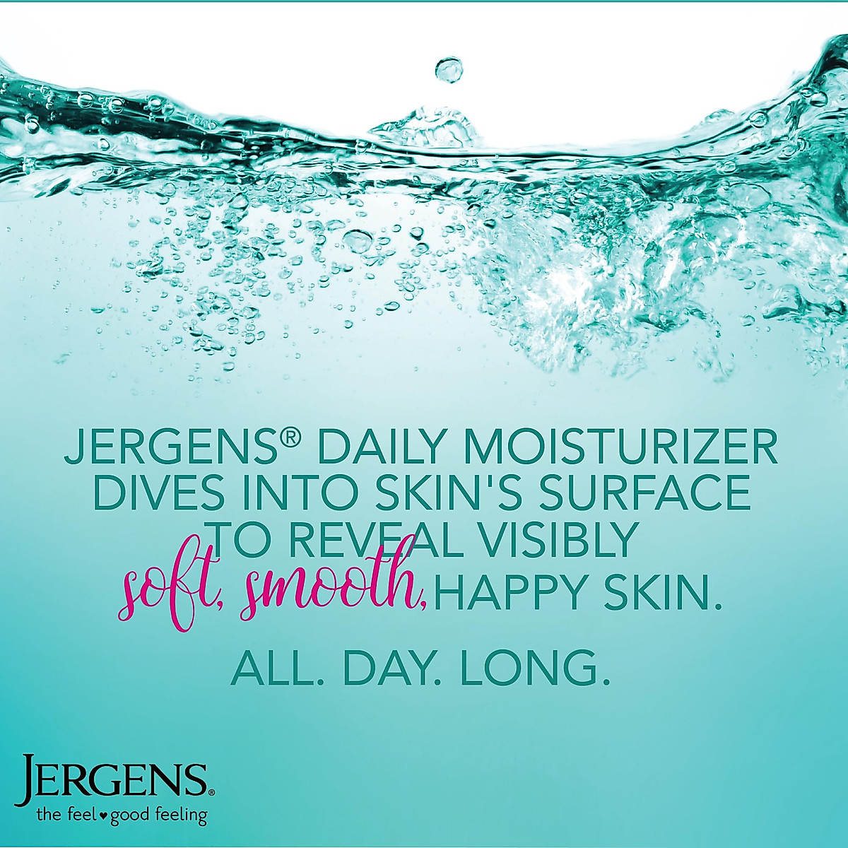 Jergens Daily Moisture Dry Skin Moisturizer, Hand and Body Lotion, with HYDRALUCENCE blend, Silk Proteins, and Citrus Extract, 21 Oz