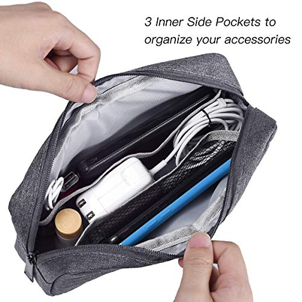 15.6 16 Inch Laptop Case for Dell Inspiron 15 3000 5000, Asus VivoBook 15.6/Asus Chromebook/Asus ROG/Asus Zenbook 15.6, MacBook Pro 16 Inch A2141/HP OMEN 15, Notebook Sleeve Bag with Small Case, Grey