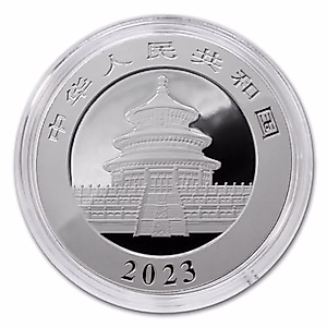 2023 30 Gram Silver Chinese Panda Coin Brilliant Uncirculated (in Capsule) with Certificate of Authenticity ¥10 Yuan BU