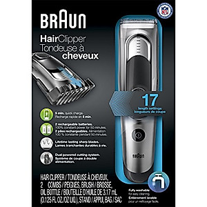 Braun Hair Clipper HC5090 – Ultimate hair grooming experience from Braun in 17 lengths