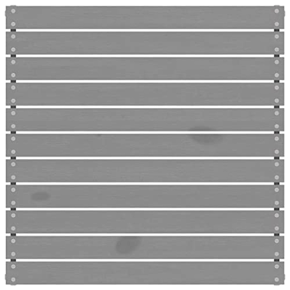 Solid Pinewood Patio Footstool Features a Modular Design for Home Garden Lawn Porch Poolside, Easy to Move Around Outdoor Furniture, 25" x 25" x 11.2", Gray