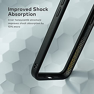 RhinoShield Bumper Case Compatible with [iPhone 13 Mini] | CrashGuard NX - Shock Absorbent Slim Design Protective Cover 3.5M / 11ft Drop Protection - Black