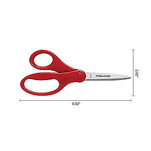 Fiskars Student Scissors, Scissors for School, 7 Inch, 3 Pack