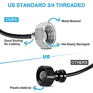 MIXC Misters for Outside Patio, Outdoor Water Misting System, 75FT(23 M) Misting Line +28 Mist Nozzles +3/4" Brass Adapter, Mist Cooling Kit for Outdoor Garden Backyard Trampoline Umbrella