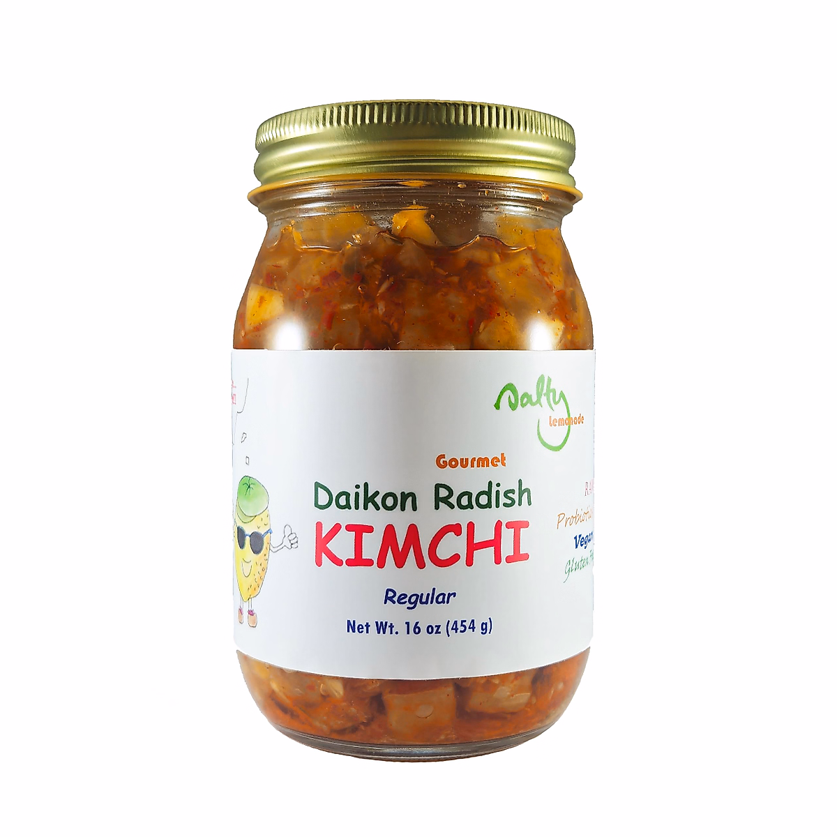 Daikon Radish Kimchi - 16oz - (Vegan, Gluten Free)