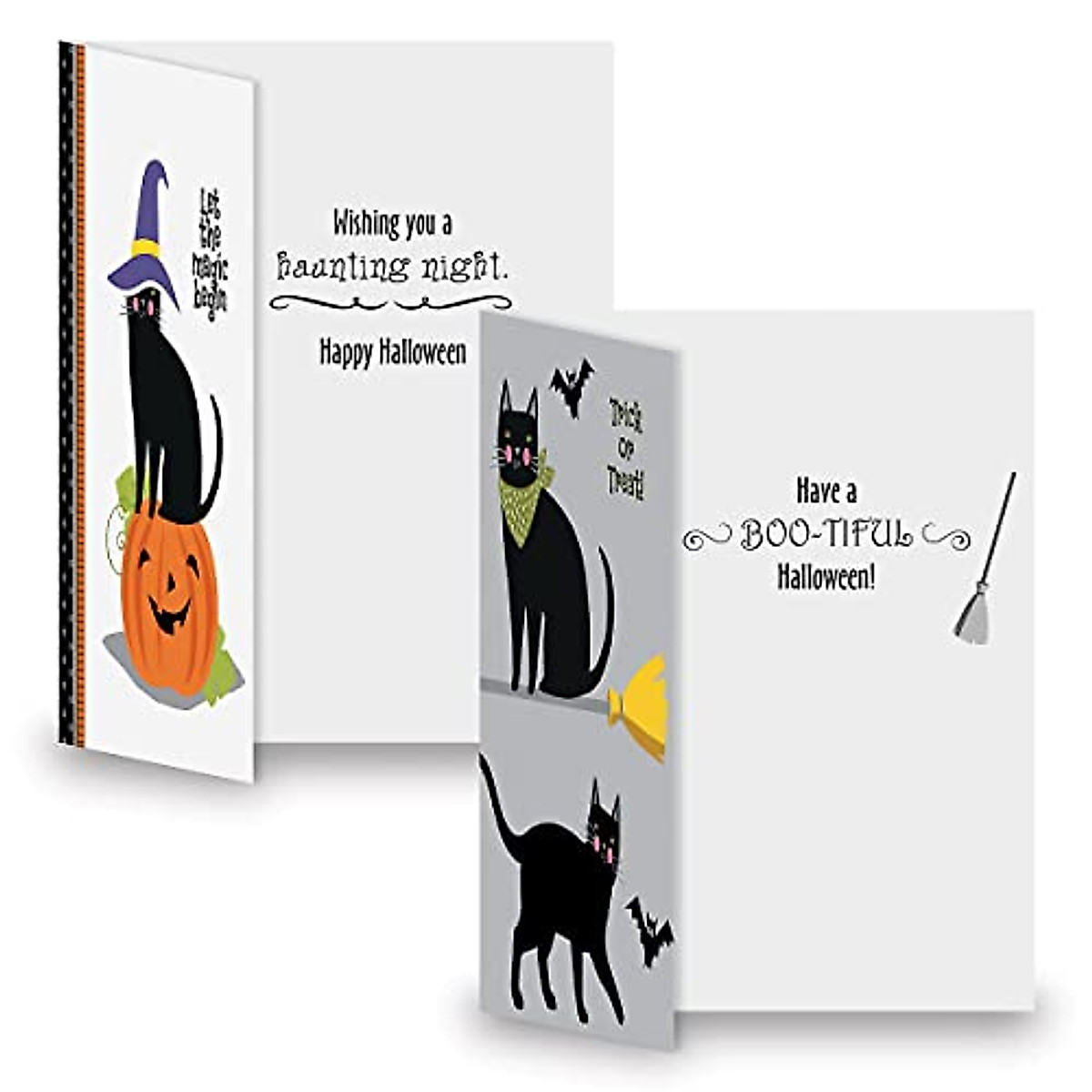 Current Spooktacular Halloween Greeting Cards Set - Set of 12 Large 5 x 7-Inch Cards, Themed Holiday Card Variety Value Pack, Assortment of 6 Unique Designs, Envelopes Included