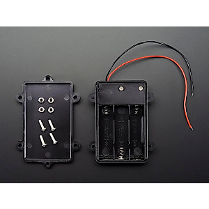 Adafruit Accessories Waterproof 3xAA Battery Holder (1 piece)