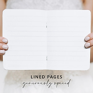 Wedding Vow Books His and Hers, Gold Foil Lettering & Keepsake Sleeve, Wedding Day Essentials, Beautiful His and Hers Gifts for the Bride and Groom (Black & White)