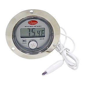 Cooper-Atkins DM120-0-3 Digital Panel Thermometer with 2" Front Flange, -40°F to 120°F Temperature Range
