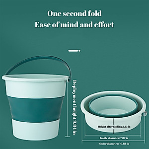 Foldable Mini Washing Machine, Portable Washing Machine for Apartment, Mini Laundry Small Handheld Turbine Washer for Underwear Socks Baby Clothes Automatic Clothes Washer Tub for Camping RV Travel