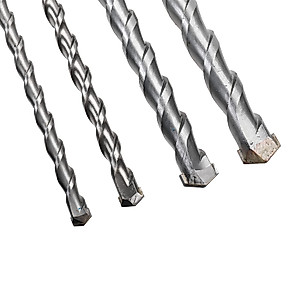 SDS Plus Rotary Hammer Drill Bits 20pcs SDS+ Carbide Tip Concrete Masonry Hole Tools with Storage Case Drill Bits Size Range 3/16"~13/16"
