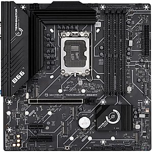 MAXSUN Terminator B660 LGA 1700(Intel 12th Gen) mATX Motherboard (PCIe 4.0, DDR4,3xM.2 Slots, 2.5Gb LAN, DP, 2 x HDMI, VGA, Rear USB 3.2 Gen 1, Front USB 3.2 Gen 2 Type-C)