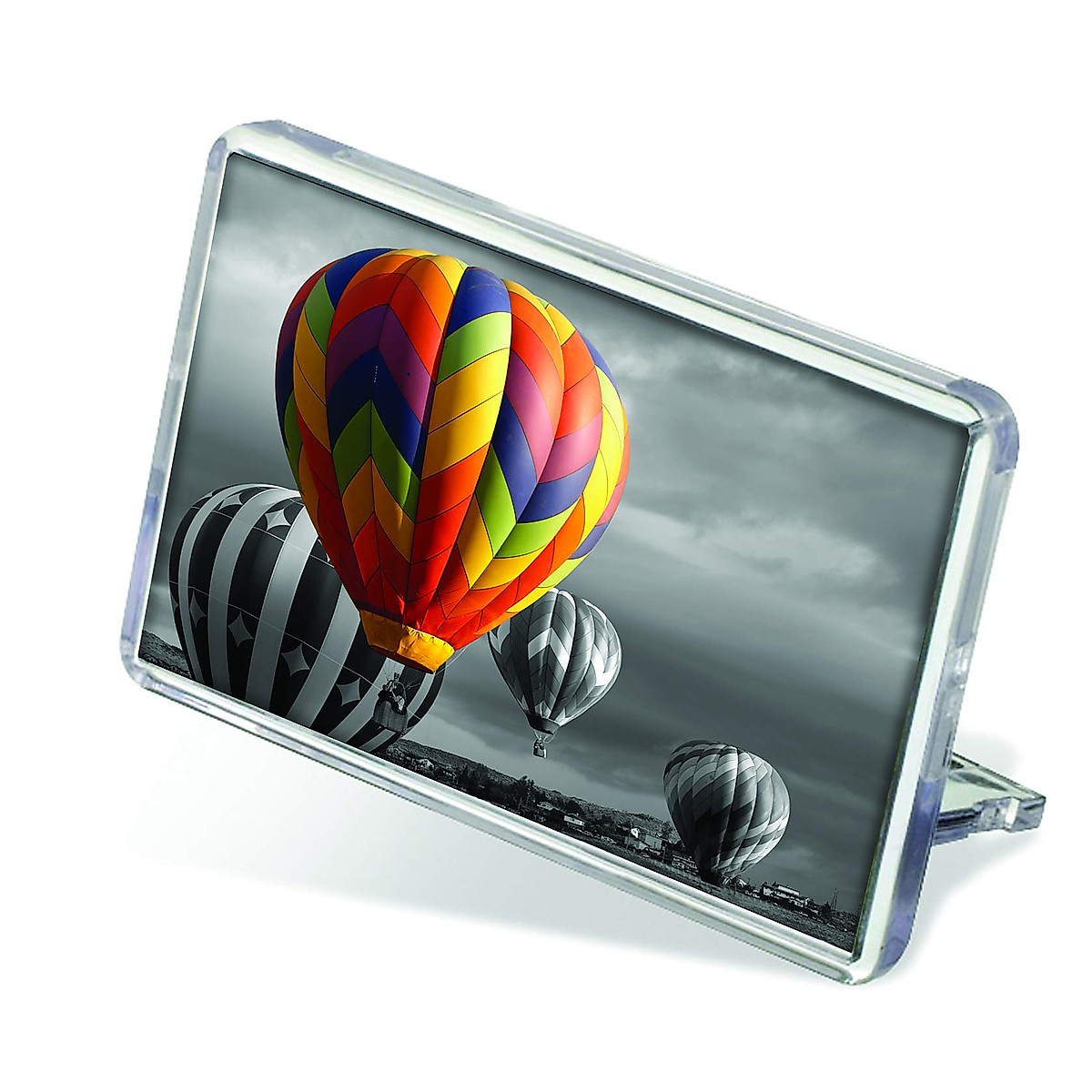 Adventa Personalised Photo Fridge Magnet, Takes 45 x 70mm or 1-3/4 x 2-3/4" Print, Clear