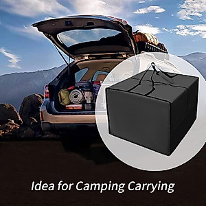 Outdoor Cushion Storage Bag, Outdoor Patio Cushion Storage Bags, Patio Furniture Cover with Zipper and Handles, Large Outdoor Cushion Storage Bag (32 * 32 * 24inch)