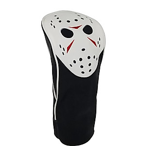 Hockey Goalie Mask Embroidered Driver Headcover by ReadyGOLF