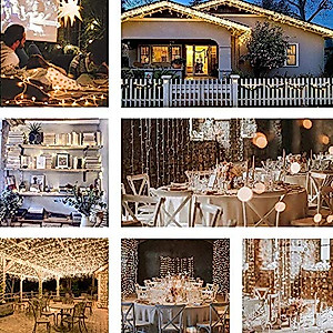 XUNXMAS 109ft 300 LED Christmas String Lights Indoor Outdoor, 8 Modes Christmas Tree Lights, Connectable Waterproof Twinkle Fairy Lights for Bedroom Party Patio Christmas Tree Decor(Warm White)