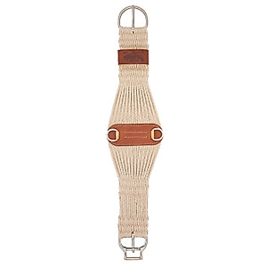 Weaver Leather Mohair Blend 27 Strand Roper Smart Cinch, Natural, 28