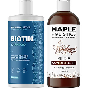 Biotin Shampoo and Conditioner for Thinning Hair and Volume - Hair Volumizing for Men and Women - Thickening Shampoo and Conditioner for Fine Hair