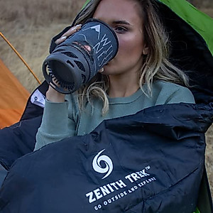 Comfy Feet Sleeping Bag: The Bag That Lets You Wiggle Your Toes. Unique, Expanded Foot Area, 4 Season Warm & Cool Weather, Water/Wind Proof, Outdoor Camping, YKK Zipper, Comfortable, Ripstop Material