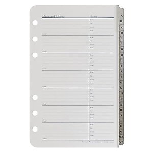 FranklinCovey - Address/Phone Tabs - Expansion for Planners (Compact)