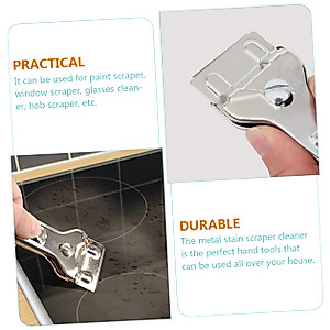 Amosfun 1 Set Glass Scraper Cleaning Shovel Glass Cleaning Scraper Cleaning Scraper for Glass Clean Keeping Scrapers Cleaning Scrapers Ceramic Hob Scraper Cooktops Cleaning Scraper