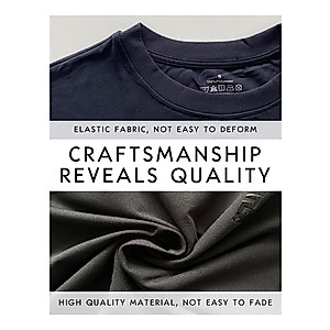 2 Pack Men's Performance T-Shirt Wrinkle-Resistant Quick Dry Short Sleeve Moisture Wicking UPF 50+ Sun Protection Sports(Black Army Green,M)