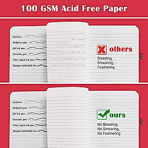 7 Pack Lined Journal Notebook, Hardcover PU Leather Notebook for Men Women, 100 GSM Thick Numbered Pages with Index Content, Inner Pockets, Bookmarks, A5 Ruled Writing Journal Bulk (Multicolor)