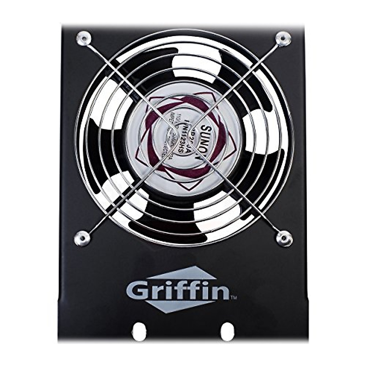 GRIFFIN Rackmount Cooling Fan | 3U Ultra-Quiet Triple Exhaust Fans, Keep Studio Audio Equipment Gear Cool | Rack Mount on Network IT System Server Rails | DJ PA AMP Temperature Control Panel Cabinet