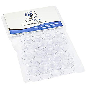 SewNote 20 Pack Bobbins SA156 Sewing and Embroidery Made to Fit Brother