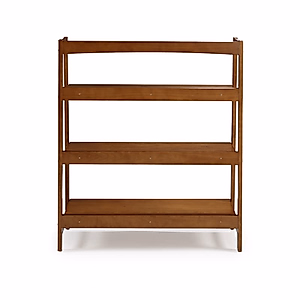 Mid Century Solid Wood Open Shelving Unit - Castanho Finish