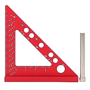 Miter Ruler, Carpenter Square Multipurpose Clear Scales Aluminum Alloy for Home