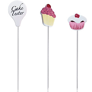 3 Pcs Cake Tester Needle Stainless Steel Cake Testing Probe Cake Tester for Baking,Home Bakery Muffin Bread Skewer Cake Testing Stick