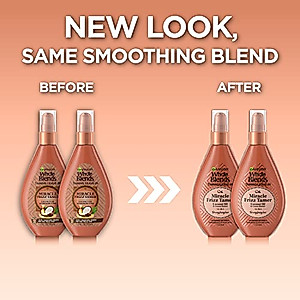 Garnier Haircare Whole Blends Sulfate Free Miracle Frizz Tamer 10-in-1 Frizz Taming Leave-In with Coconut Oil and Cocoa Butter, for Very Frizzy Hair, 2 Count (Packaging May Vary)